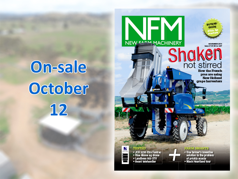 What's in New Farm Machinery magazine November 2015 Issue