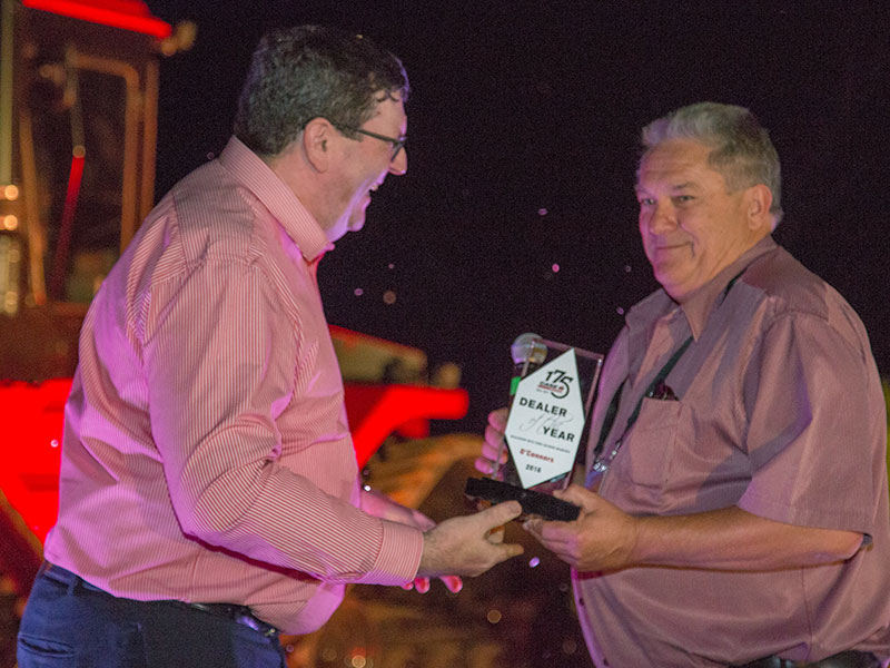 Intersales and O’Connors are 2016 Case IH Dealers of the Year