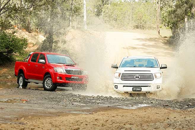 Toyota Tundra Crewmax vs Toyota Hilux SR5 double cab
