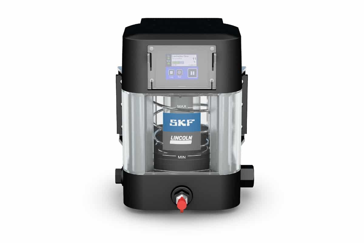 Nimble work with SKF Lincoln compact lubrication pump - Trade Farm ...