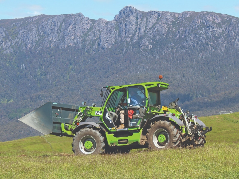 Merlo telehandler a workhorse for Tassie farmer - Trade Farm Machinery